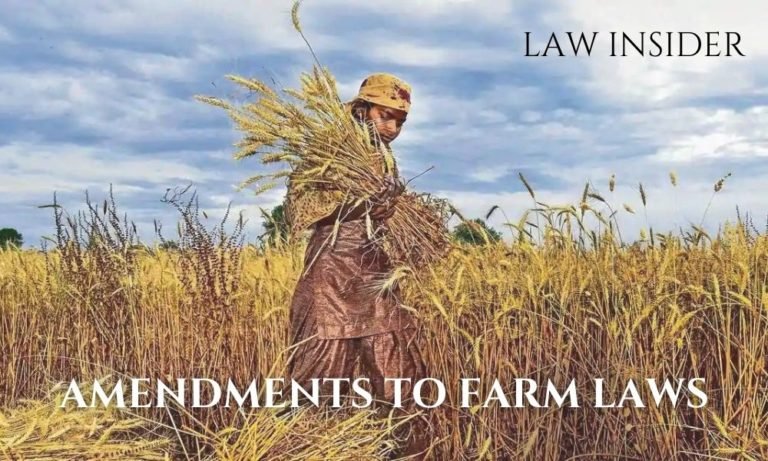 MVA Government Tables Amendments to Centre’s Three Farm Laws - LAW ...