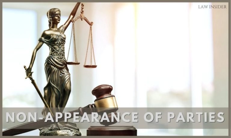 What are the effects of Non-Appearance of a Party to a Suit? - LAW ...